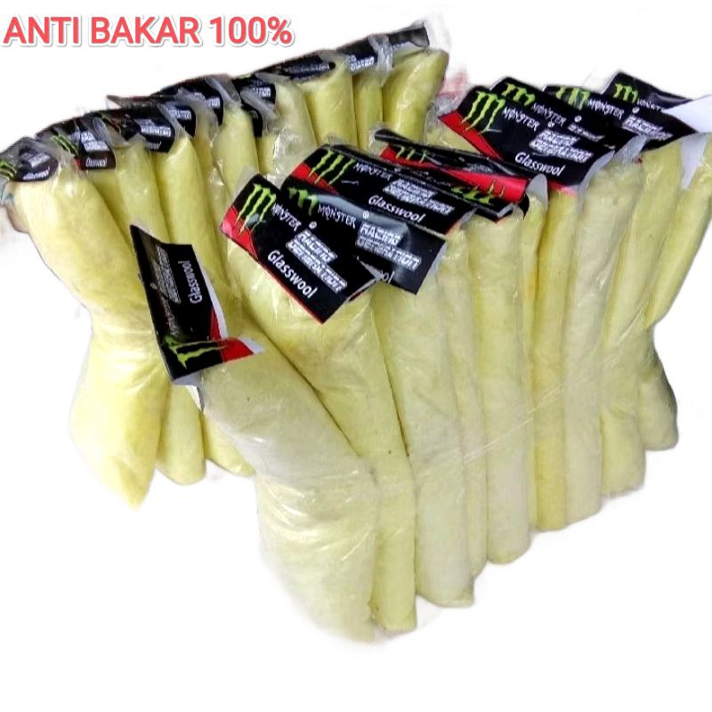 Jual GASWOOL GLASWOL GASBUL KNALPOT KUNING ANTI BAKAR / GLASSWOOL ...