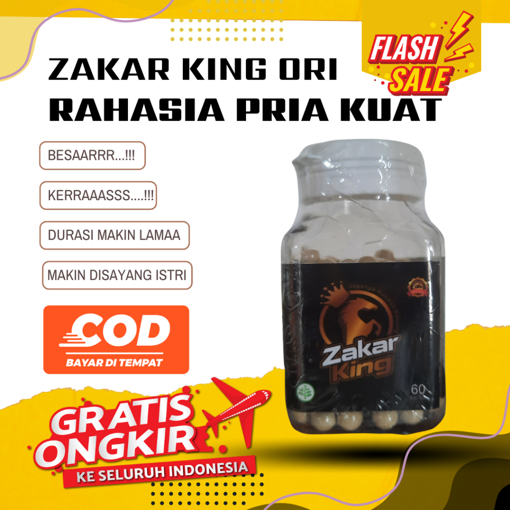 Jual Zakar King Kapsul Pria Tempur Kuat Durasi Tahan Lama Jamu Herbal Original Zakar King isi 60 ...