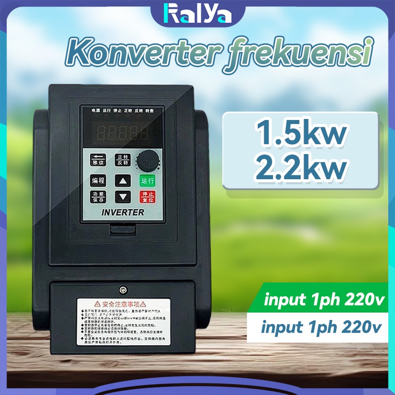 Jual ⚡Versi bahasa Inggris⚡Inverter Frekuensi Converter Inverter AT4 1.5kw input 1 fase 220V ...