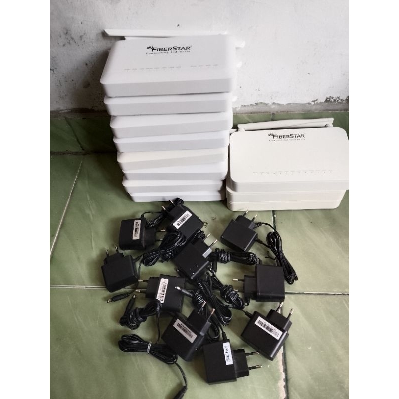 Jual router modem cbn 12 unit + 12 adtor | Shopee Indonesia