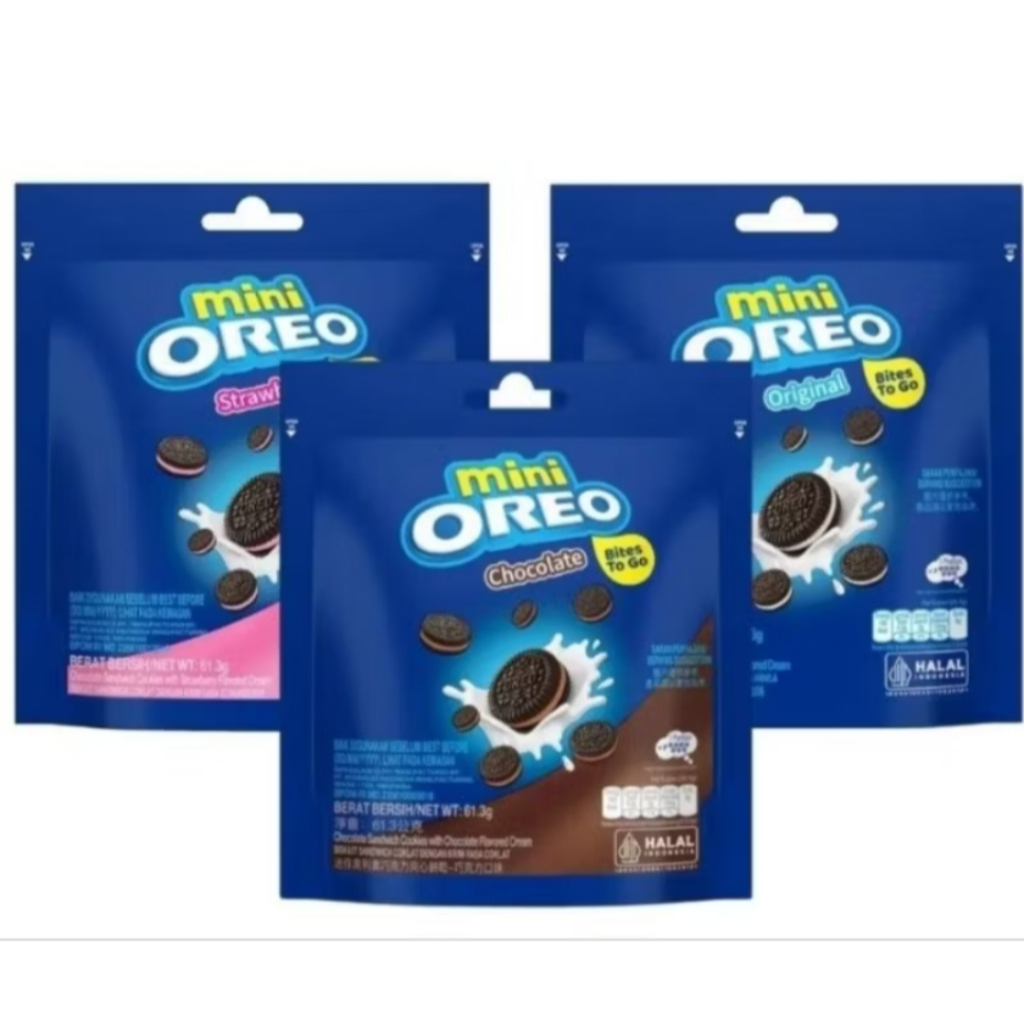 Jual Snack Cemilan Mini Oreo Biskuit Pouch 61.3 gr | Shopee Indonesia