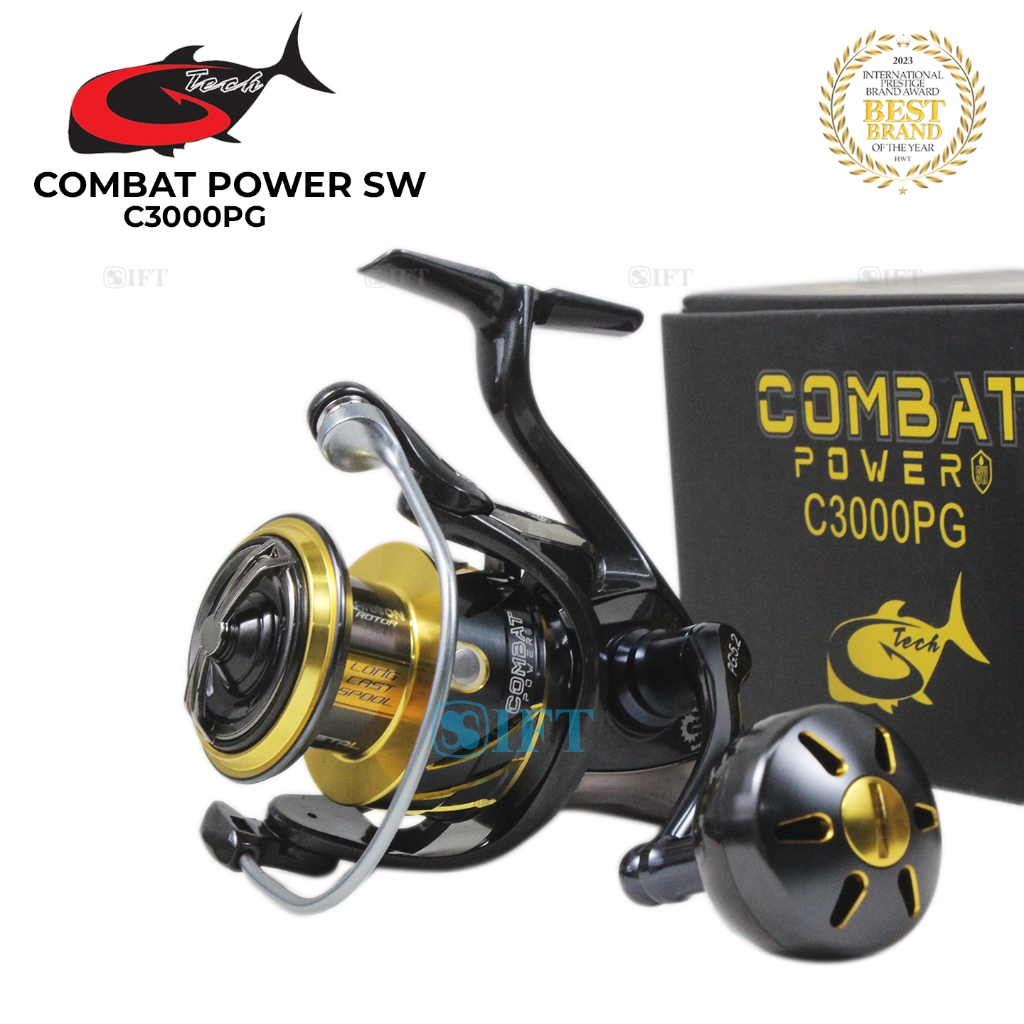 Jual Reel G-TECH COMBAT POWER SW C3000 4000 C5000 PG HG | Power Handle Salt Water BGS | Kolam ...