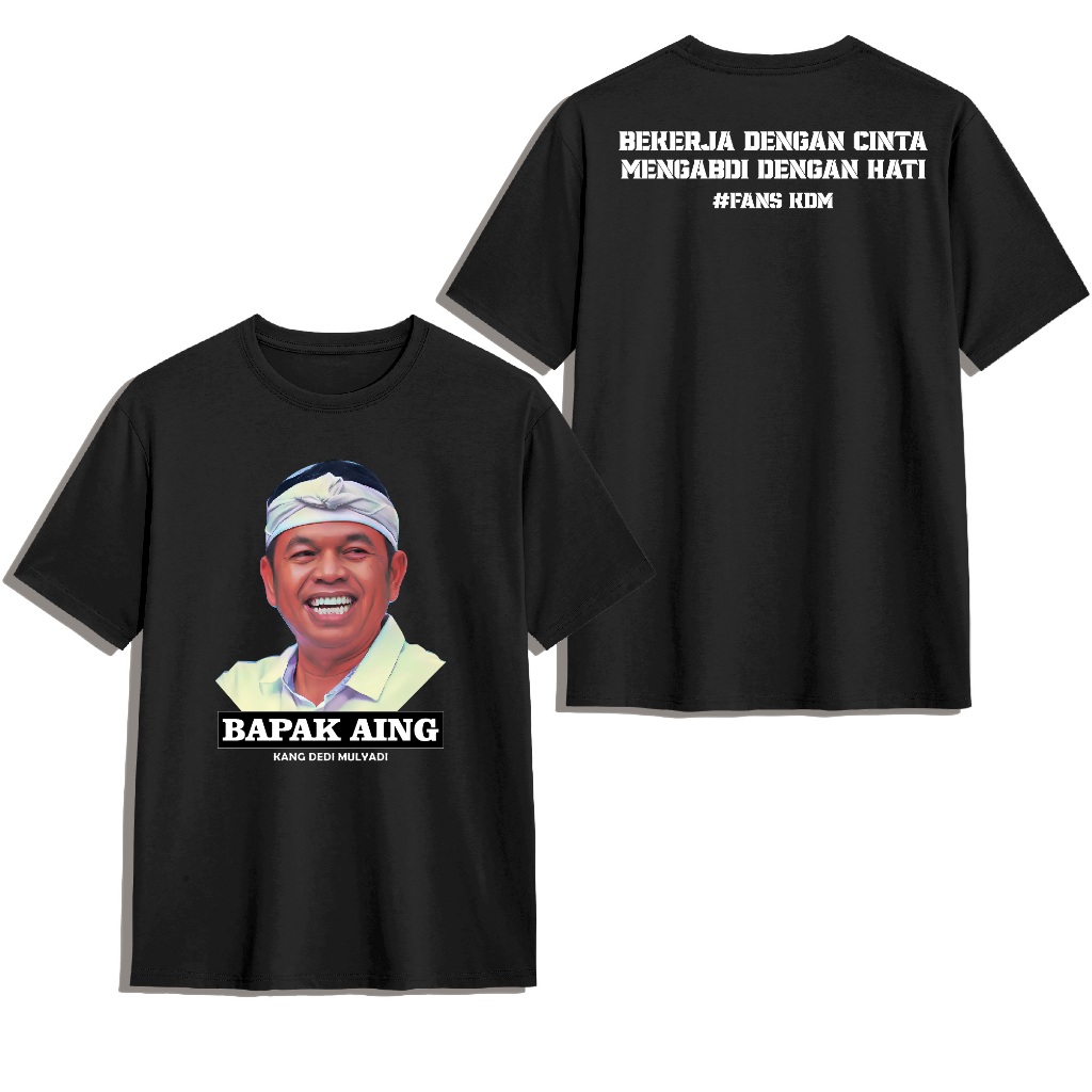 Jual KAOS KDM//BAJU KANG DEDI MULYADI//BAPAK AING//LENGAN PENDEK | Shopee Indonesia