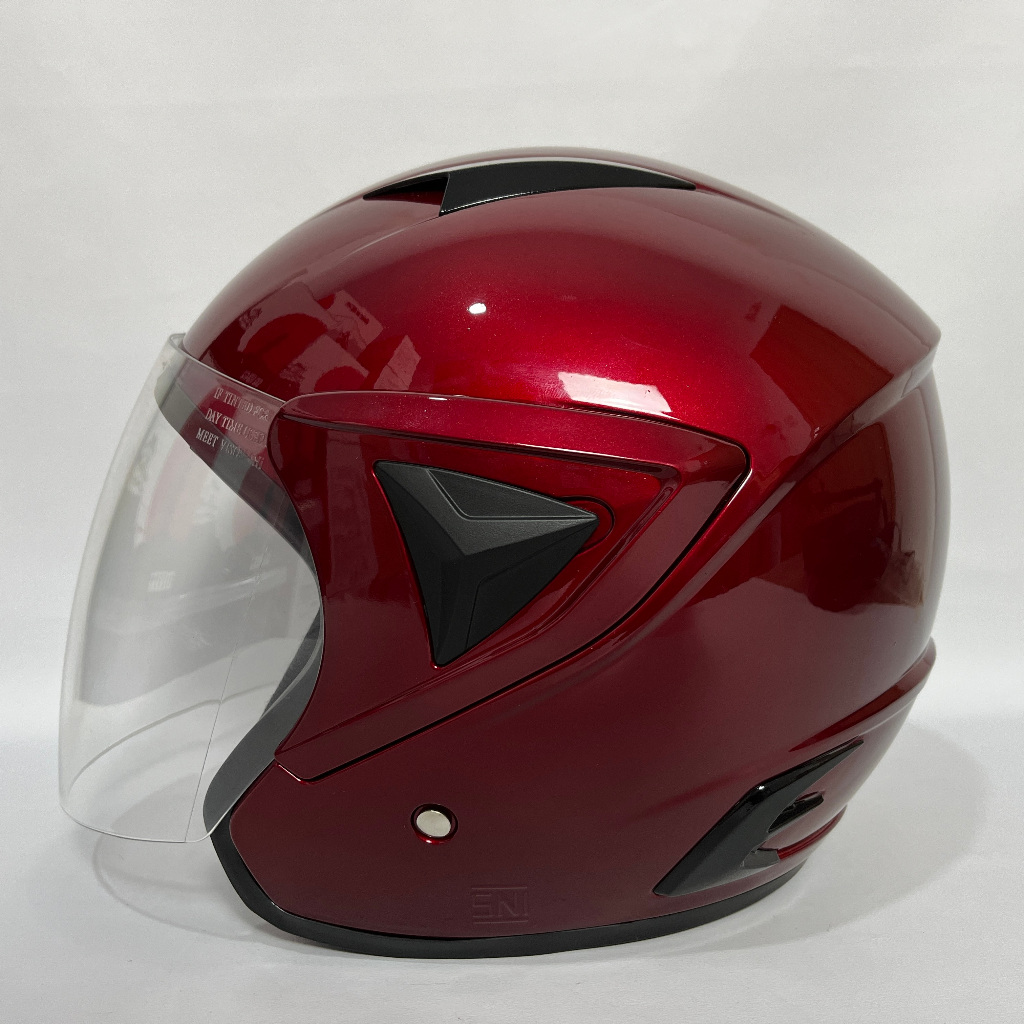 Jual Helm BXP JP13 Merah Glossy - Polos Solid Helmet SNI Dewasa ...