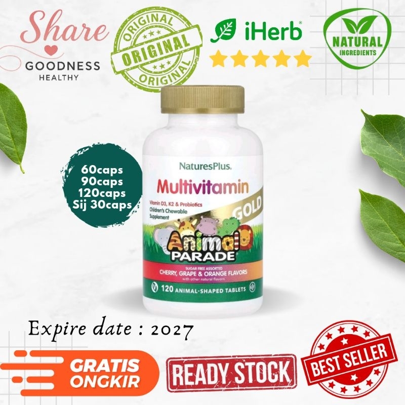 Jual Animal Parade Gold Multivitamin Probiotic Original Murah (Fulljar ...