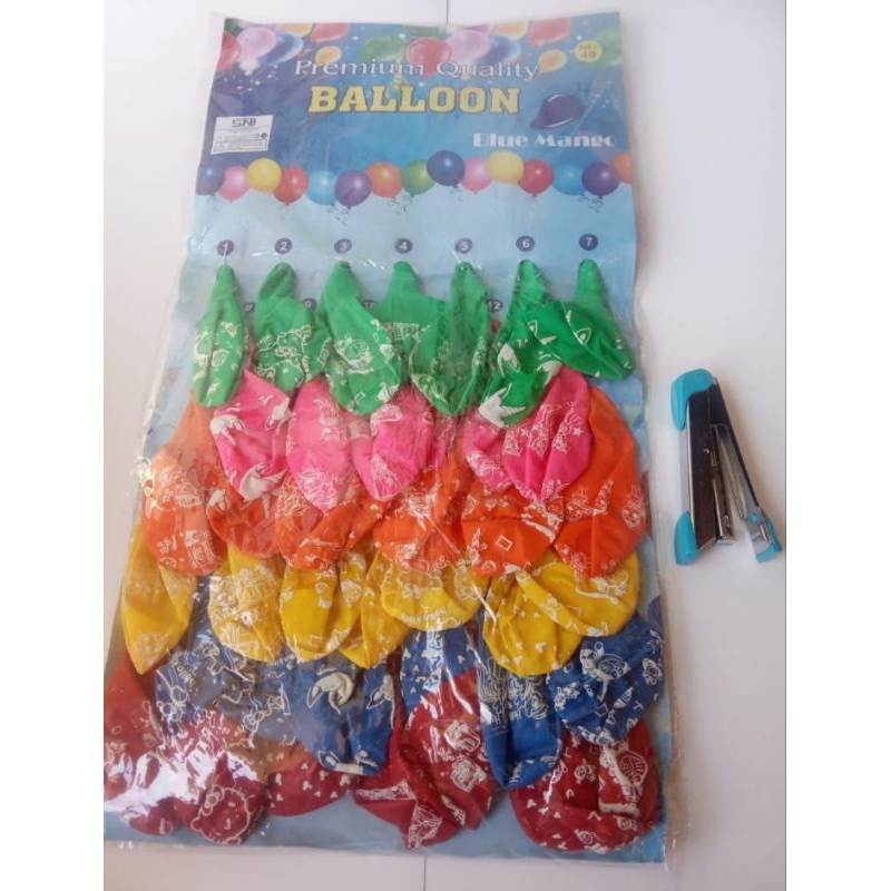 Jual BALON MOTIF LEMBARAN ISI 40 PCS | Shopee Indonesia
