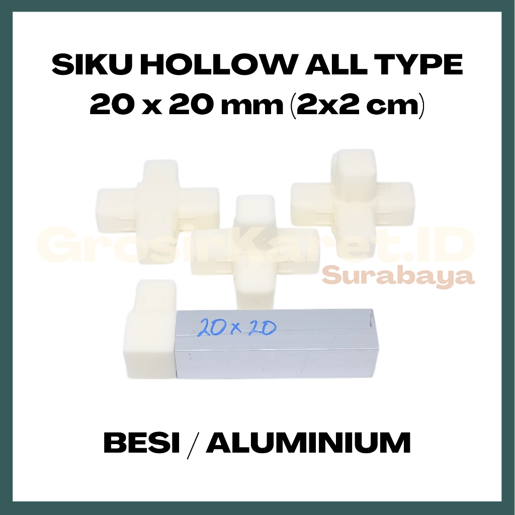 Jual Siku Plastik Frame Hollow 20 x 20 mm 2 x 2 cm Lengkap Penyambung ...