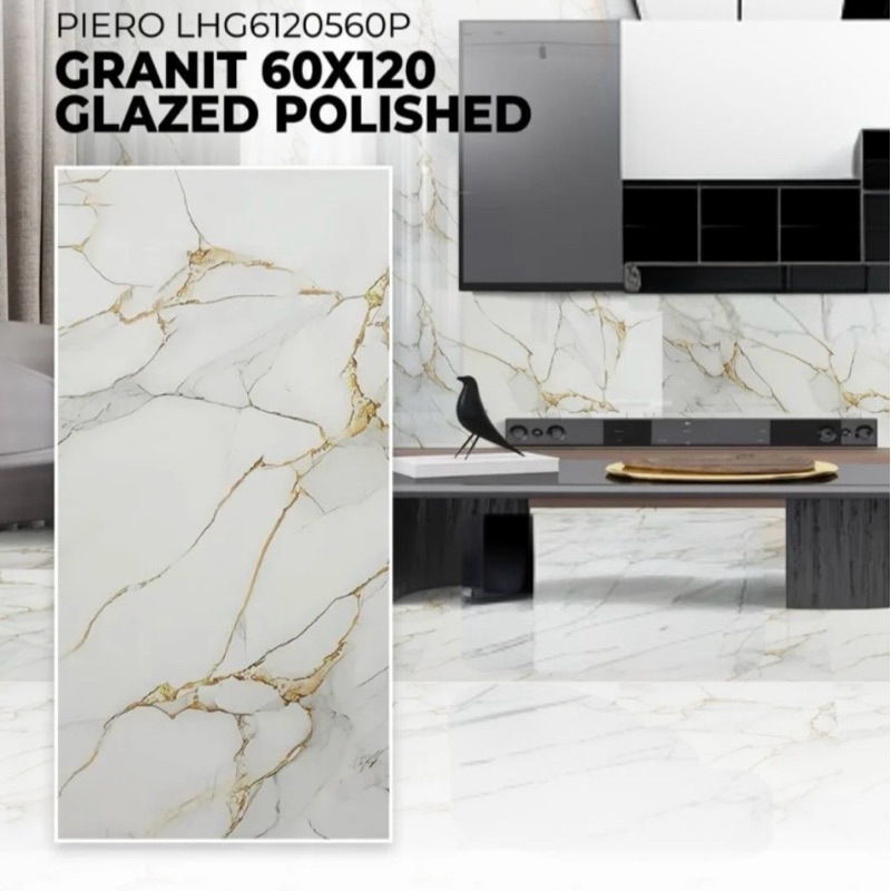 Jual Granit 60x120 Home Luxury LGH 6120560P | High Glossy | Grade AAA ...