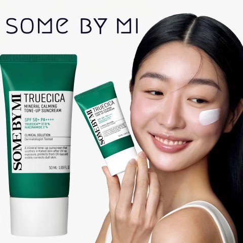 Jual SOMEBYMI Suncream 50ml/SOME BY MI Truecica Mineral Calming Tone Up ...