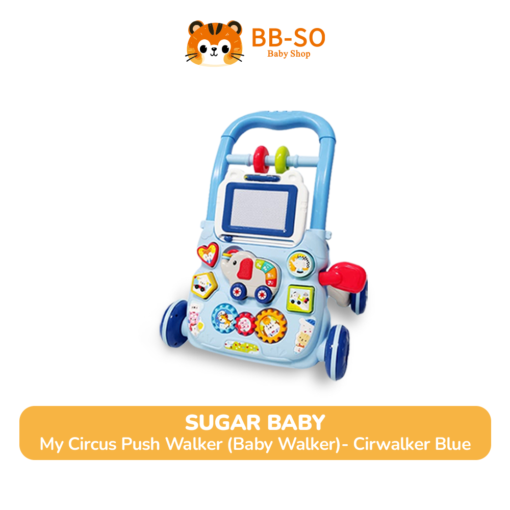 Jual Sugar Baby My Circus Push Walker (Baby Walker) - Cirwalker Blue ...