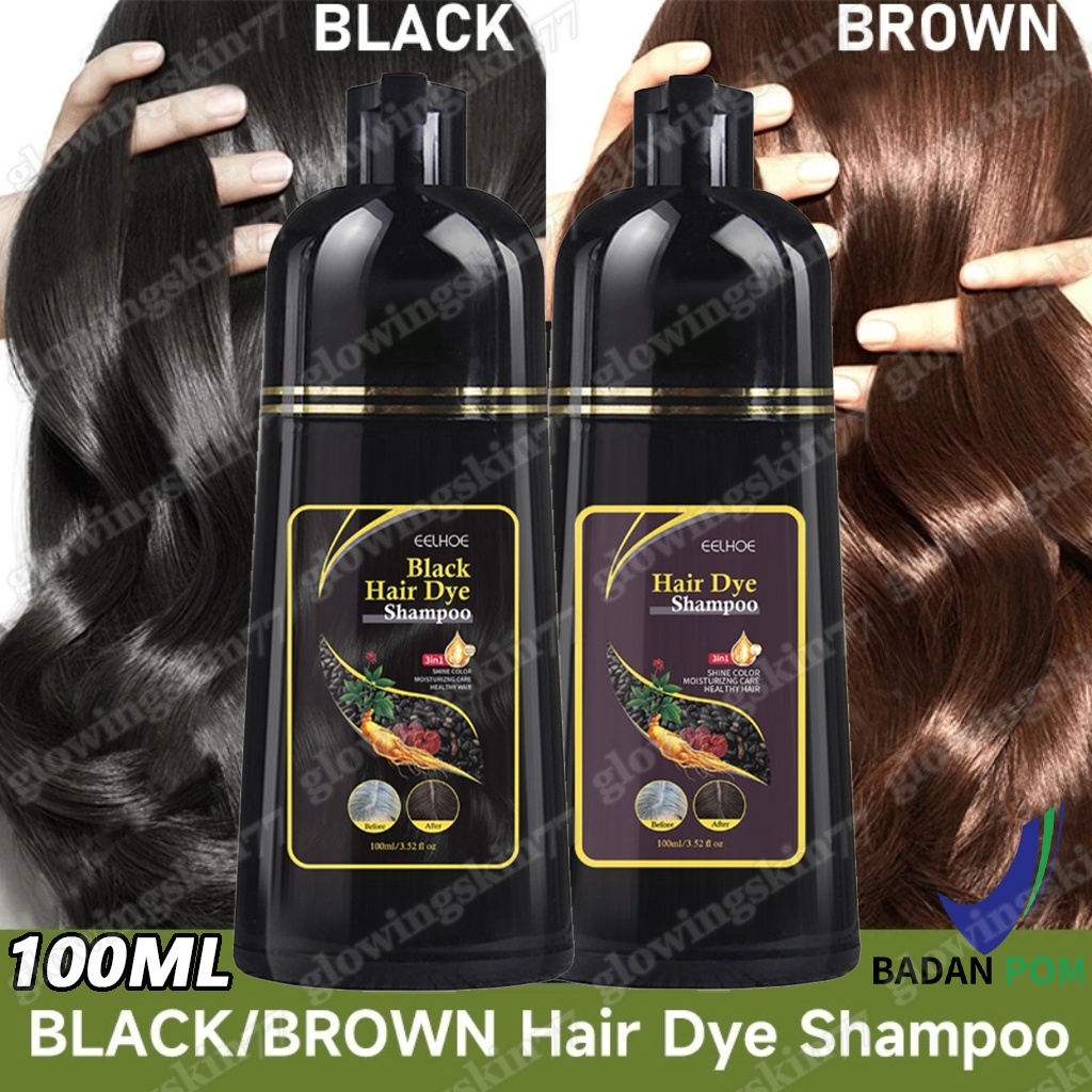 Jual Black/Brown Shampo Penghitam Rambut Uban Menjadi Hitam Permanen ...