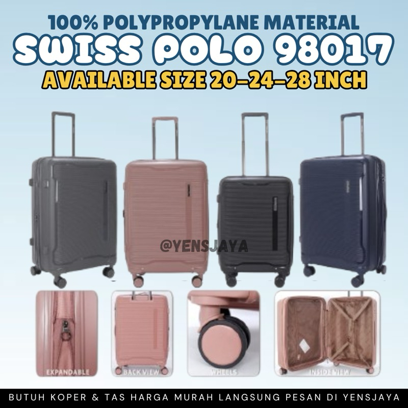 Jual KOPER SWISS POLO 98017 UKURAN 20 - 24 - 28 INCH KOPER KABIN ...