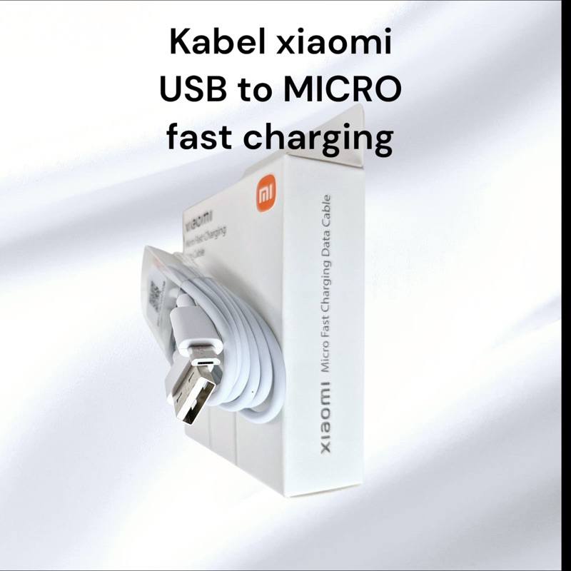 Jual KABEL DATA XIAOMI TYPE USB TO MICRO FAST CHARGING | Shopee Indonesia
