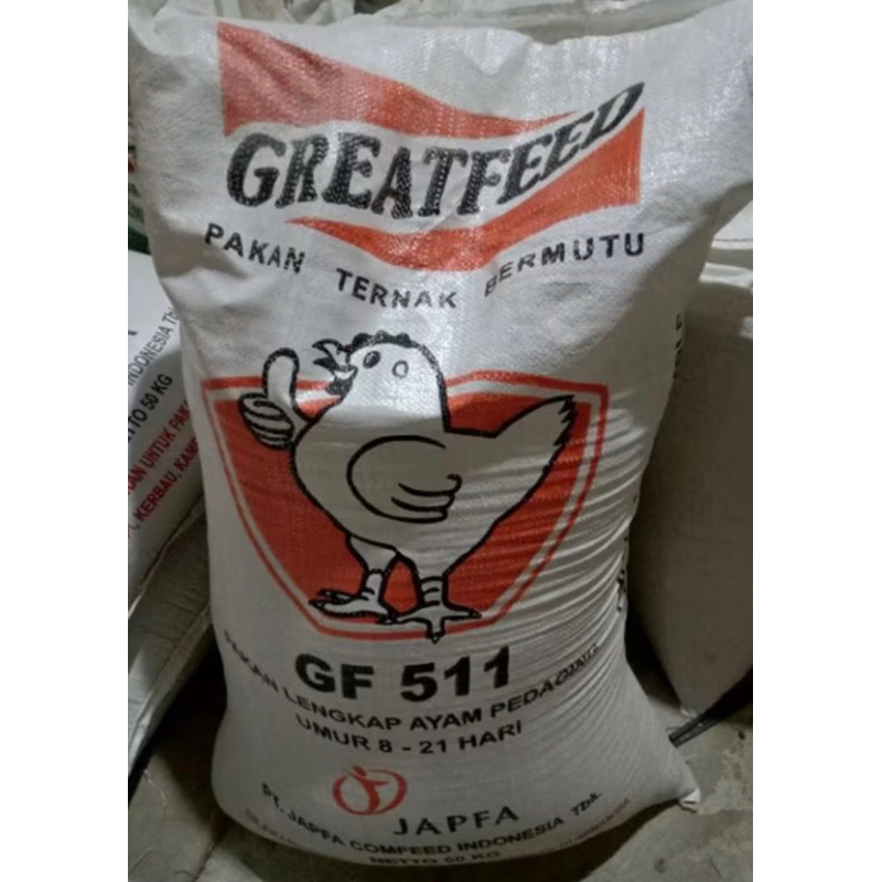 Jual Pakan Ayam Broiler Starter GF 511 Japfa Comfeed 50kg pakan ayam ...