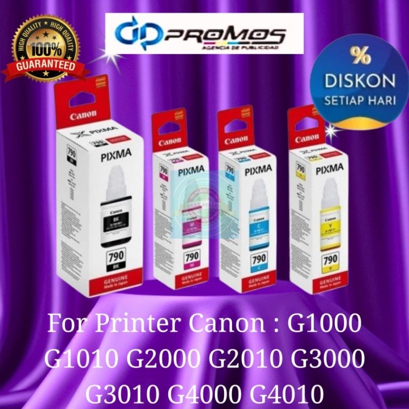 Jual Tinta Canon GI-790 Hitam Original Printer G1000,G1010,G2000,G2010 ...