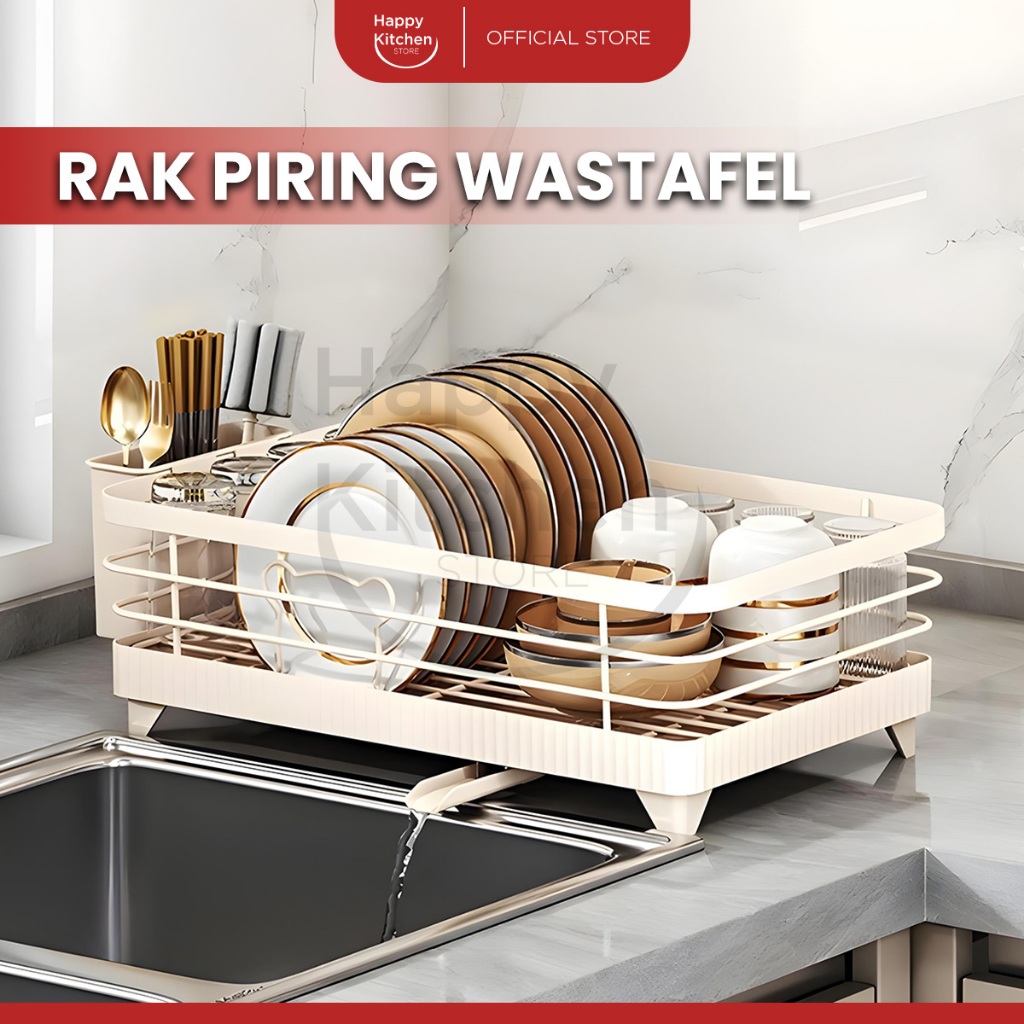 Jual Happy Kitchen Rak Cuci Piring Serbaguna Rak Piring Stainless steel ...