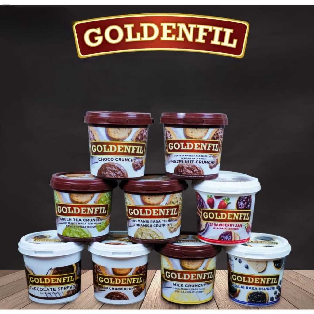Jual Goldenfil Collins Dip Glaze Selai Olesan Roti Spread Crunchy Jam ...