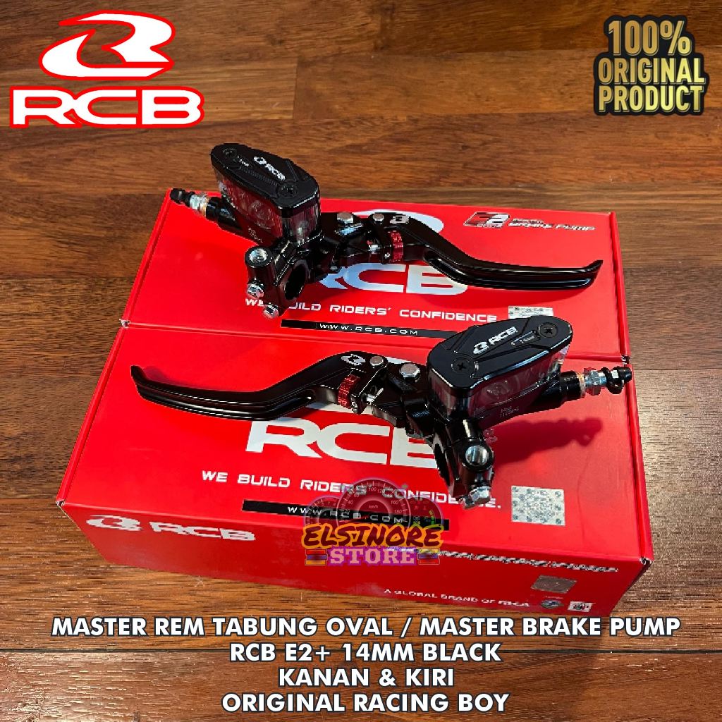 Jual MASTER REM RCB E2+ 14MM KACA OVAL/SEGI ENAM BLACK KIRI & KANAN ...