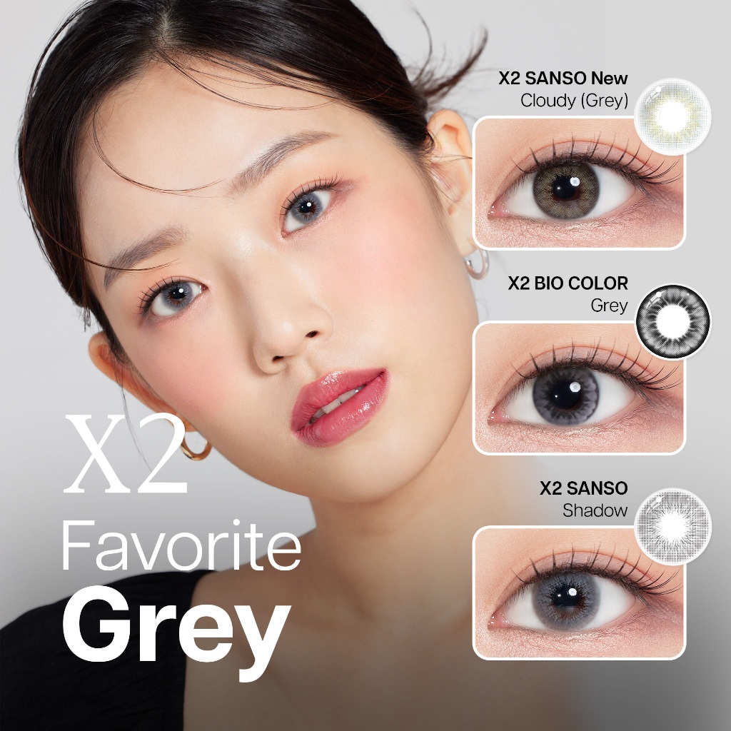 Jual X2 Softlens Grey Series I | Soflens Abu Abu | Soflens Natural ...