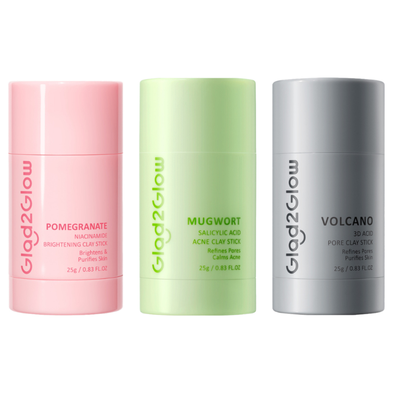 Jual GLAD2GLOW CLAY STICK SERIES | POMEGRANATE NIACINAMIDE BRIGHTENING | MUGWORT SALICYLIC ACID ...