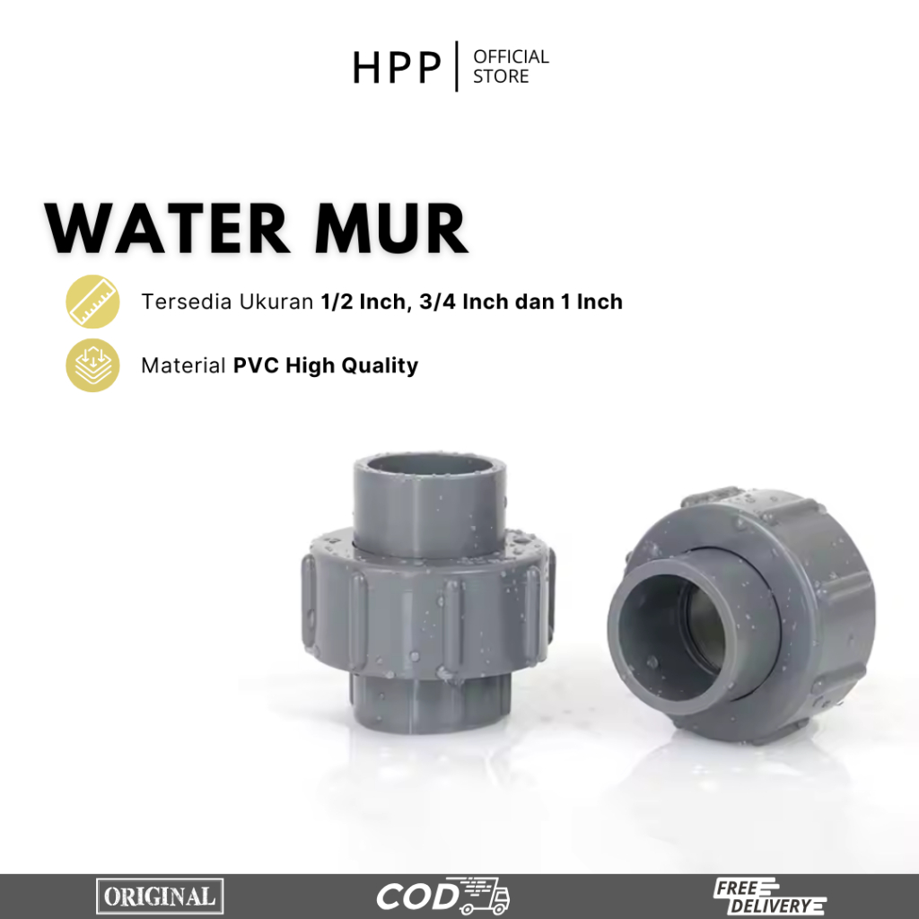 Jual HPP Watermur Polos Pvc 1/2" - 1 Inch Water Mur Pompa | Shopee Indonesia