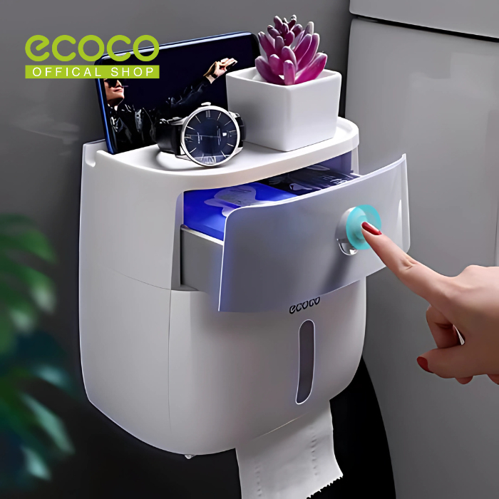 Jual Ecoco Double tissue box - Kotak tempat tisu toilet paper box ...