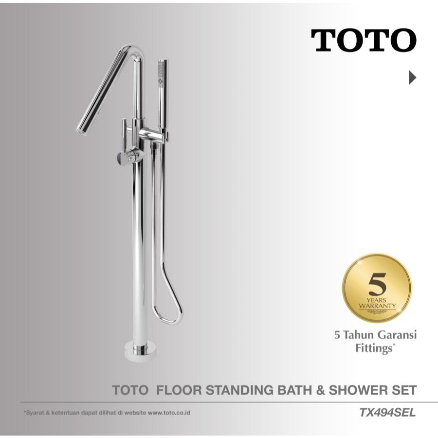 Jual TOTO Lever Handle Floor Standing Single Lever Bath & Shower Set ...