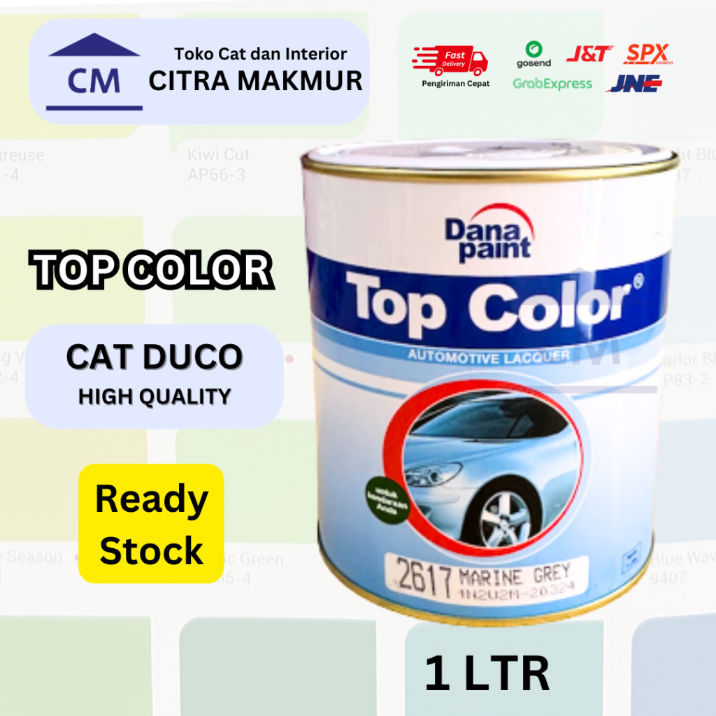 Jual Top Color - 1 Ltr Cat NC Duco (untuk mobil, besi, dll) | Shopee ...