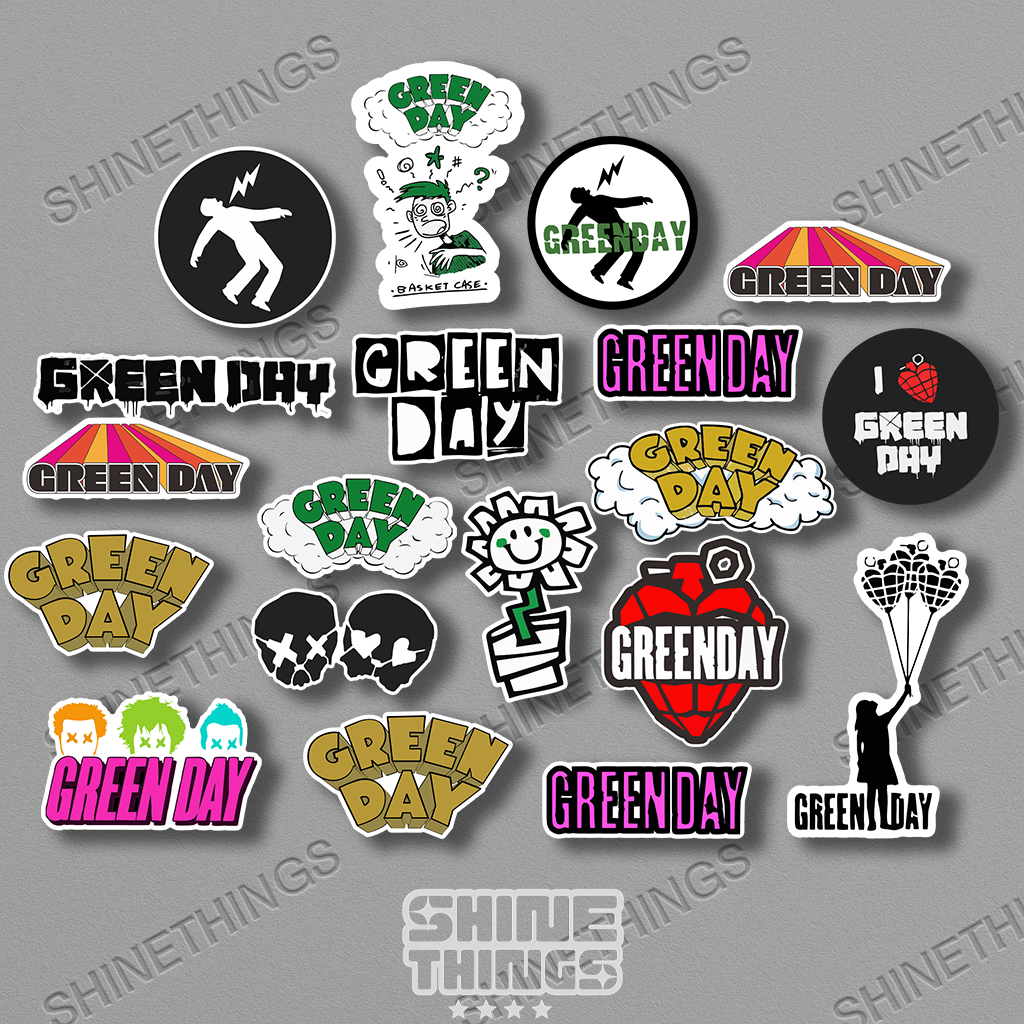Jual Sticker band Green Day || Stiker music greenday untuk helm laptop ...