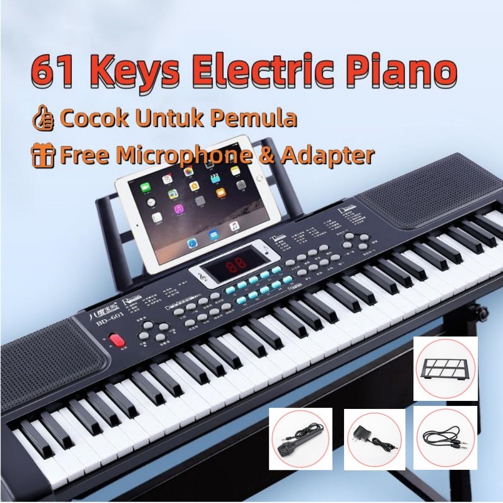 Jual 【24H】Benston Music- Keyboard Elektrik 61 Tuts ,Keyboard Untuk ...