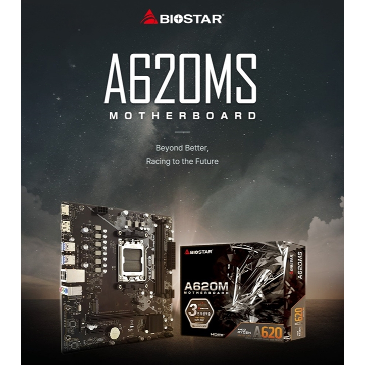 Jual Biostar A620MS AMD Ryzen AM5 DDR5 M-ATX Motherboard A620 | Shopee Indonesia
