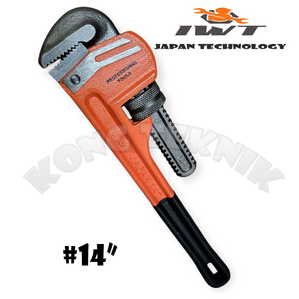 Jual IWT KUNCI PIPA 14 INCH/GAGANG KARET PIPE WRENCH Kunci Pipa 14 ...