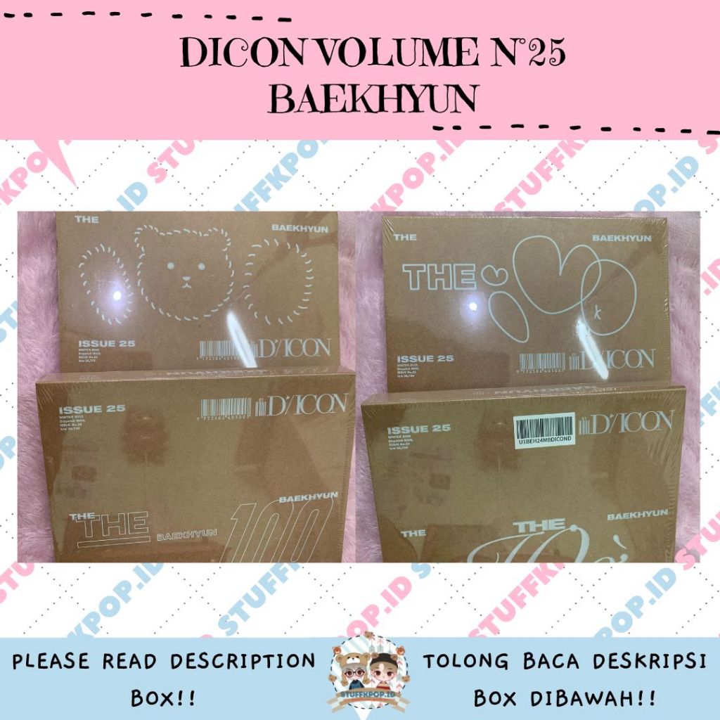 Jual (WAJIB BACA DESKRIPSI BOX) [PELUNASAN, READ DESC BOX] - DICON VOLUME N°25 BAEKHYUN | Shopee ...