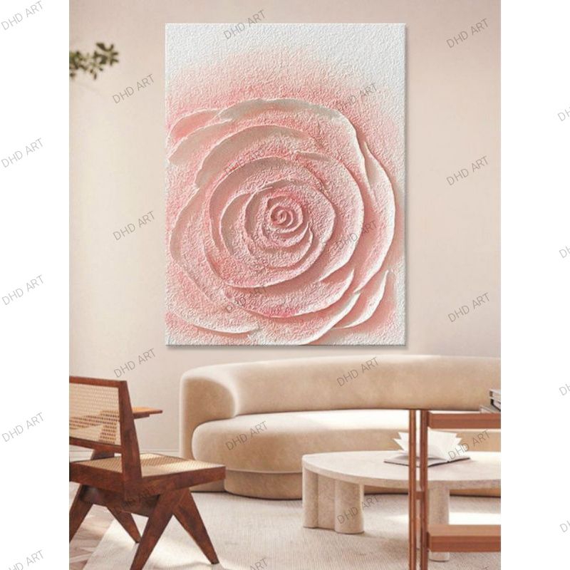 Jual Lukisan Dinding Bunga Tekstur Timbul Tebal Modern Art Aesthetic ...