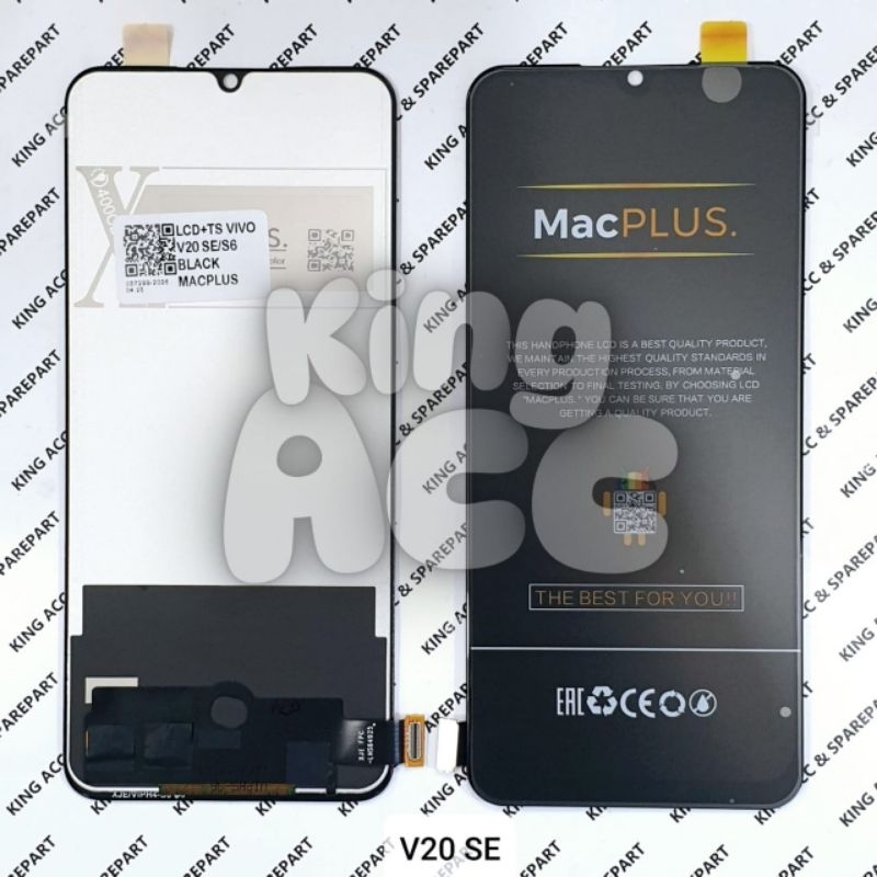 Jual NEW MACPLUS LCD TOUCHSCREEN VIVO V20 SE / V20SE / S6 BLACK MACPLUS ...