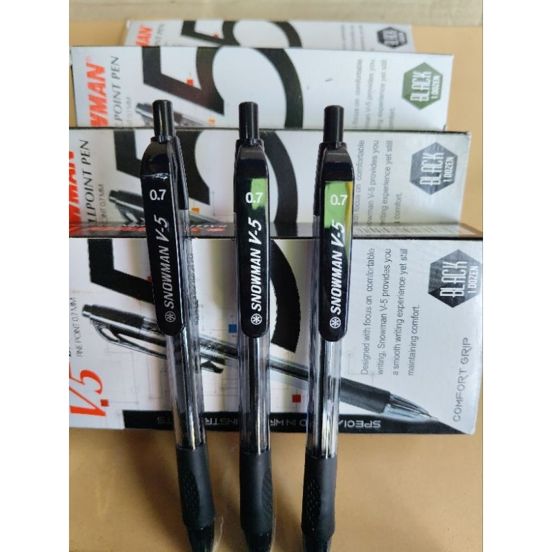 Jual PULPEN SNOWMAN V5 ORIGINAL 0'7mm | Shopee Indonesia