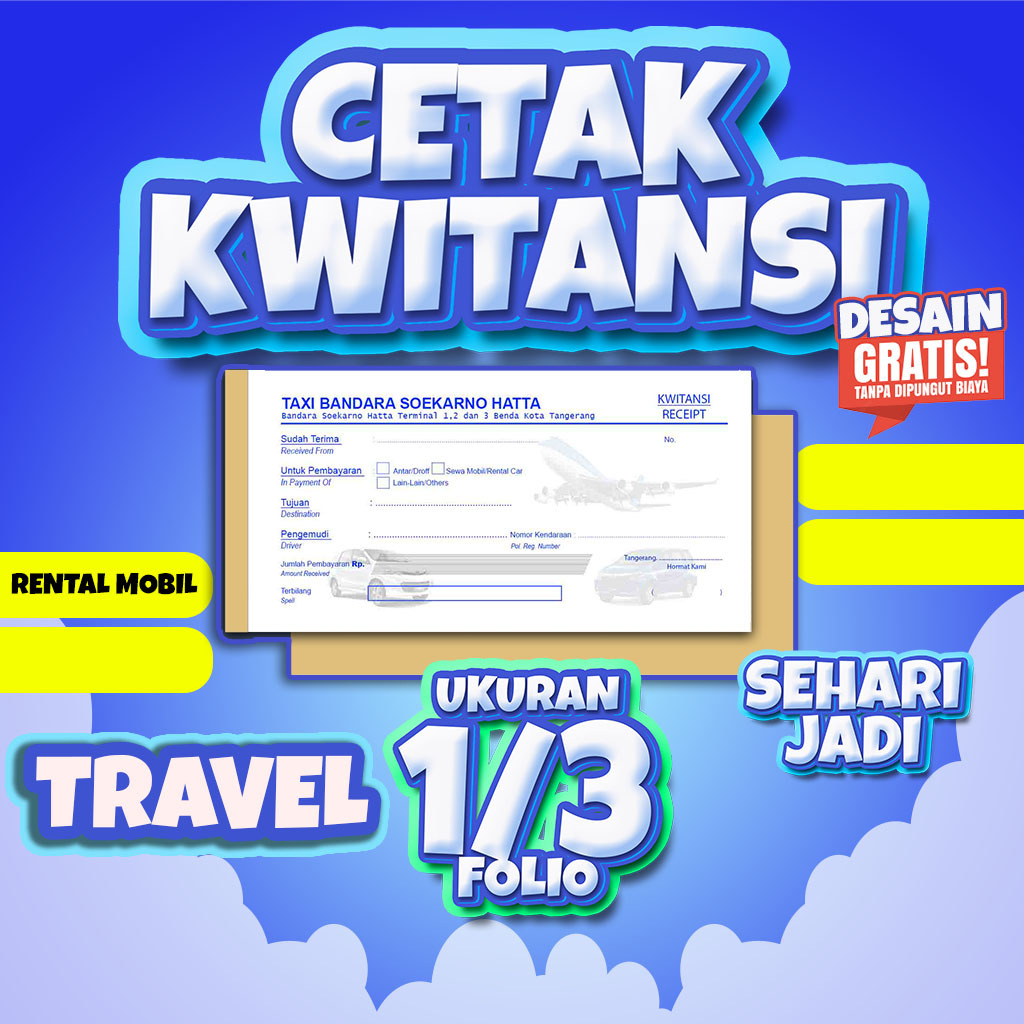 Jual KWITANSI RENTAL MOBIL CUSTOM - KWITANSI TRAVEL CUSTOM | Shopee ...