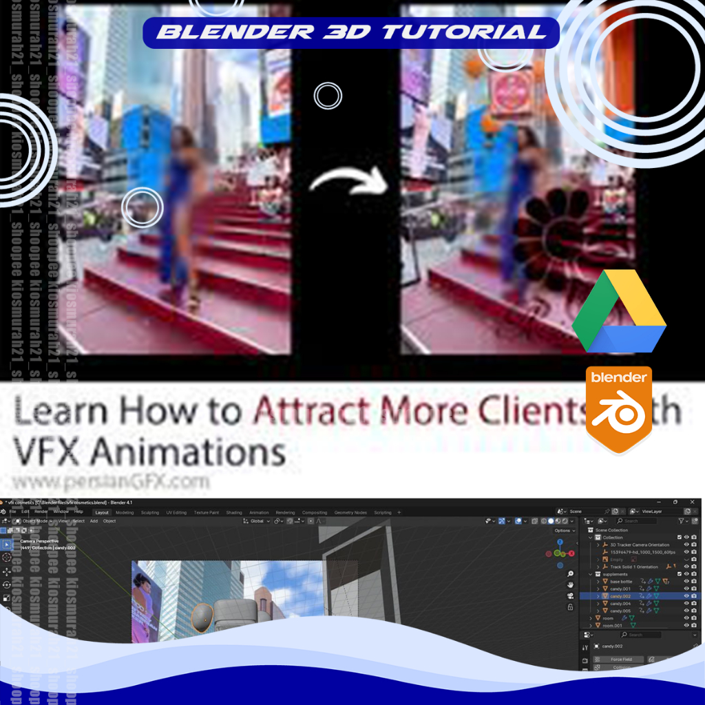 Jual Blender 3D Tutorial Learn How to Attract More Clients with VFX ...