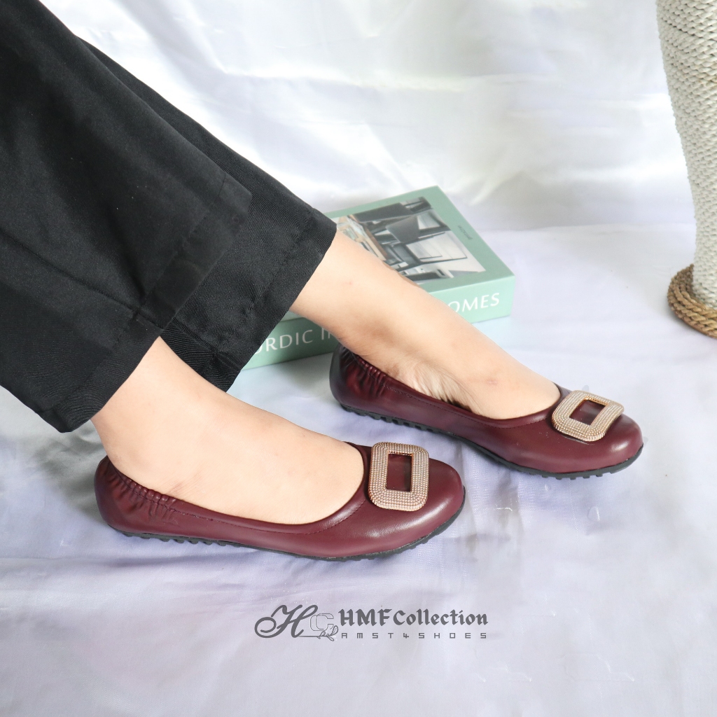 Jual HMF Lokena Sepatu Flatshoes Wanita M01 | Shopee Indonesia