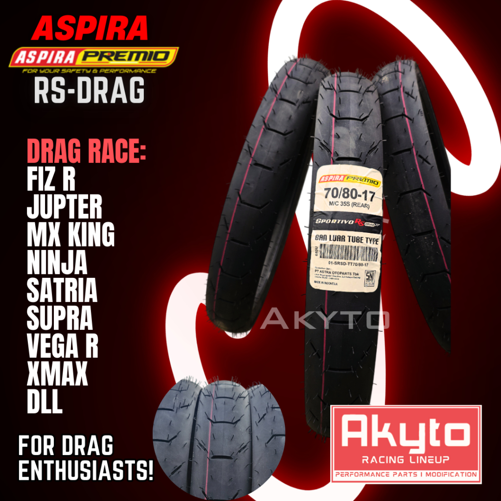 Jual [SEPASANG LEBIH HEMAT] BAN BALAP SOFT COMPOUND RS-DRAG ASPIRA ...
