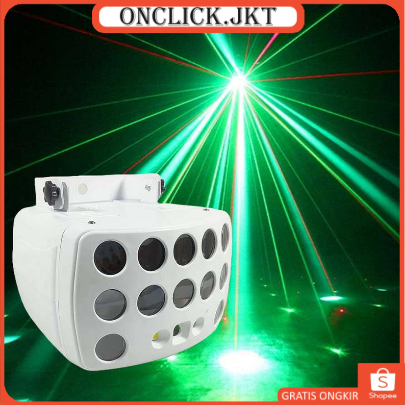 Jual Lampu Sorot LED dan Laser Panggung 36W 12 Pola Efek DMX512, Remote ...