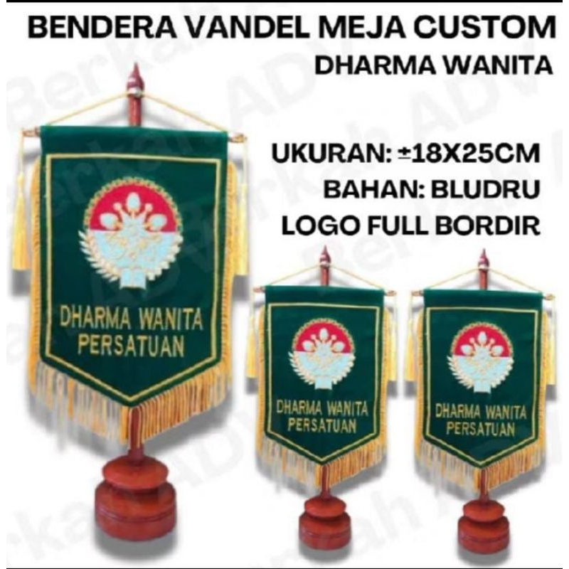 Jual satu set bendera vandel meja.DHARMA WANITA | Shopee Indonesia