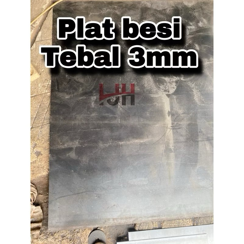 Jual Plat besi tebal 3mm , plate eser plat besi polos hitam black steel ...