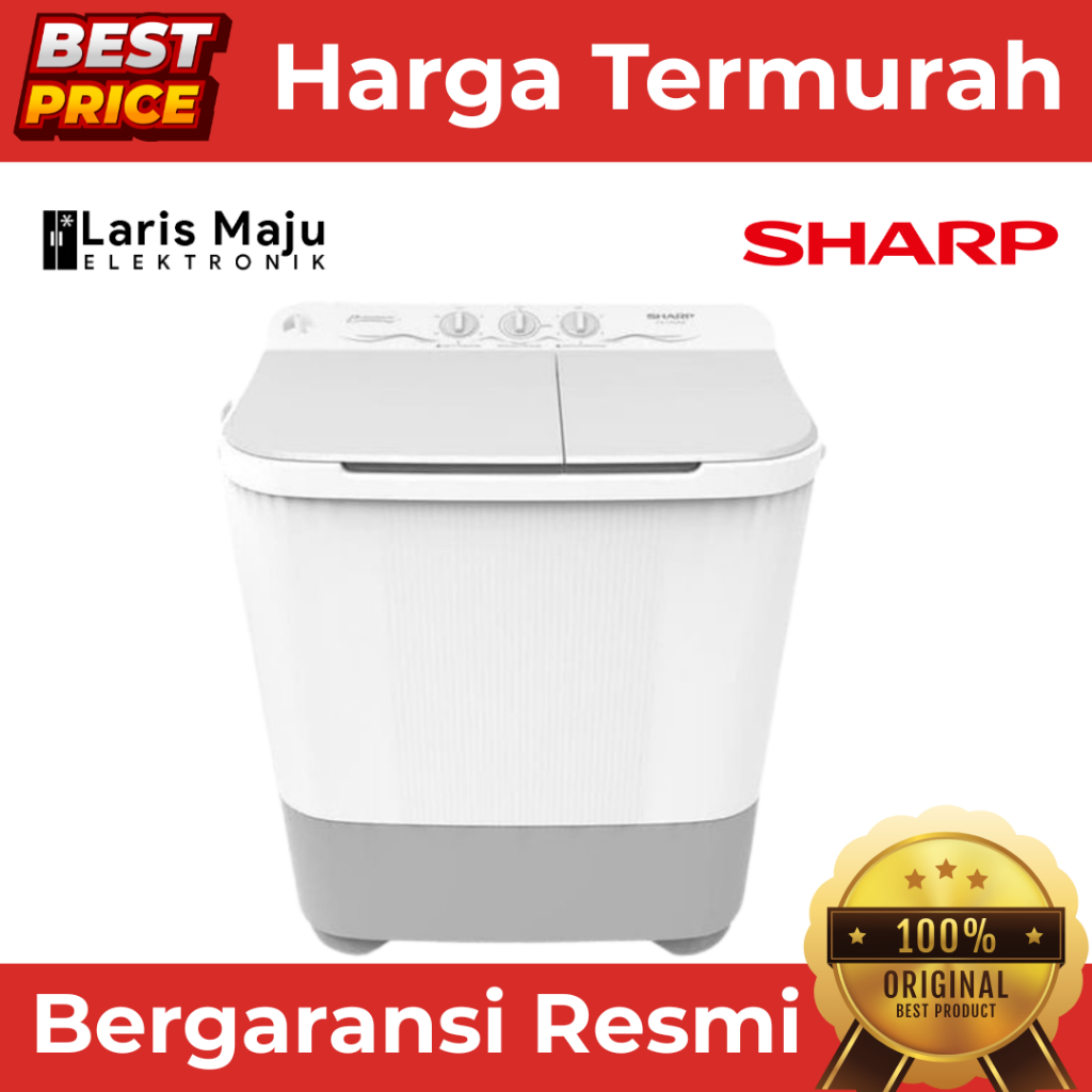 Jual SHARP Mesin Cuci EST 90 MW - Mesin Cuci 2 Tabung Kapasitas 8 Kg ...