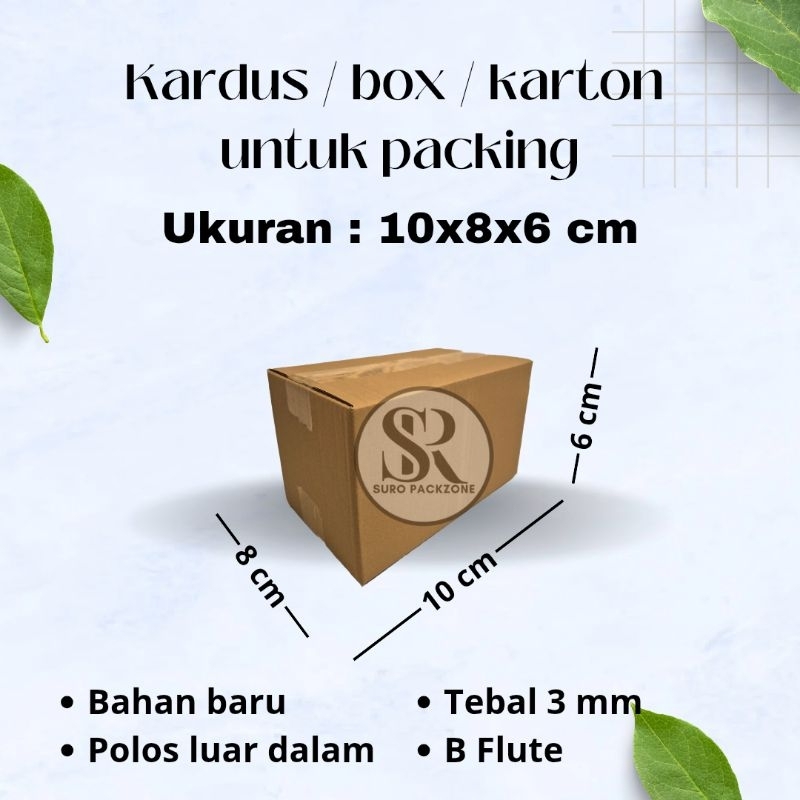 Jual Kardus Packing Ukuran 10x8x6 cm / Box Packing / Karton Packing ...