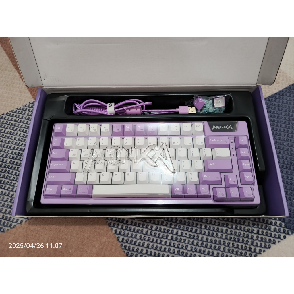 Jual Monka AE75 Keyboard Mechanical 75% Wireless Tri Connection Gasket ...