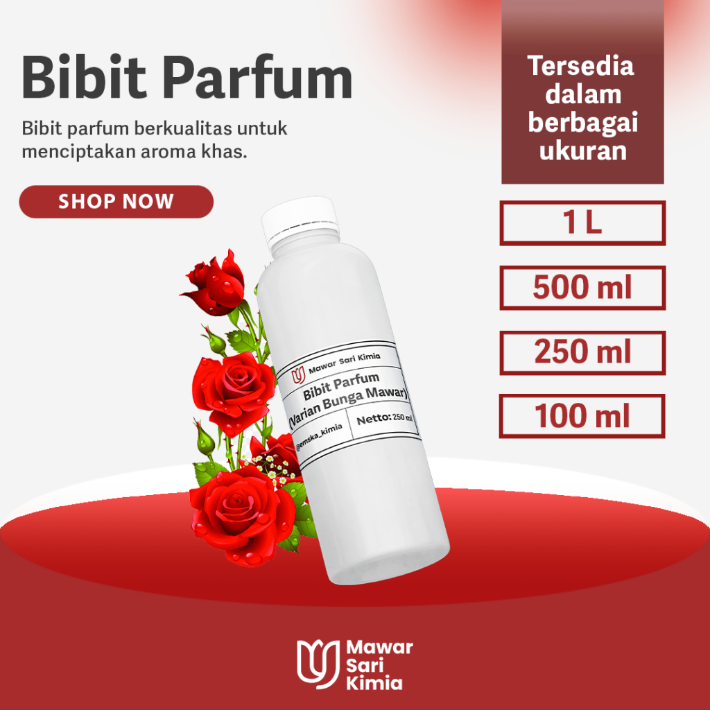 Jual Bibit Parfum Rose ( Mawar ) / 1L, 500ML, 250ML, 100ML | Shopee ...