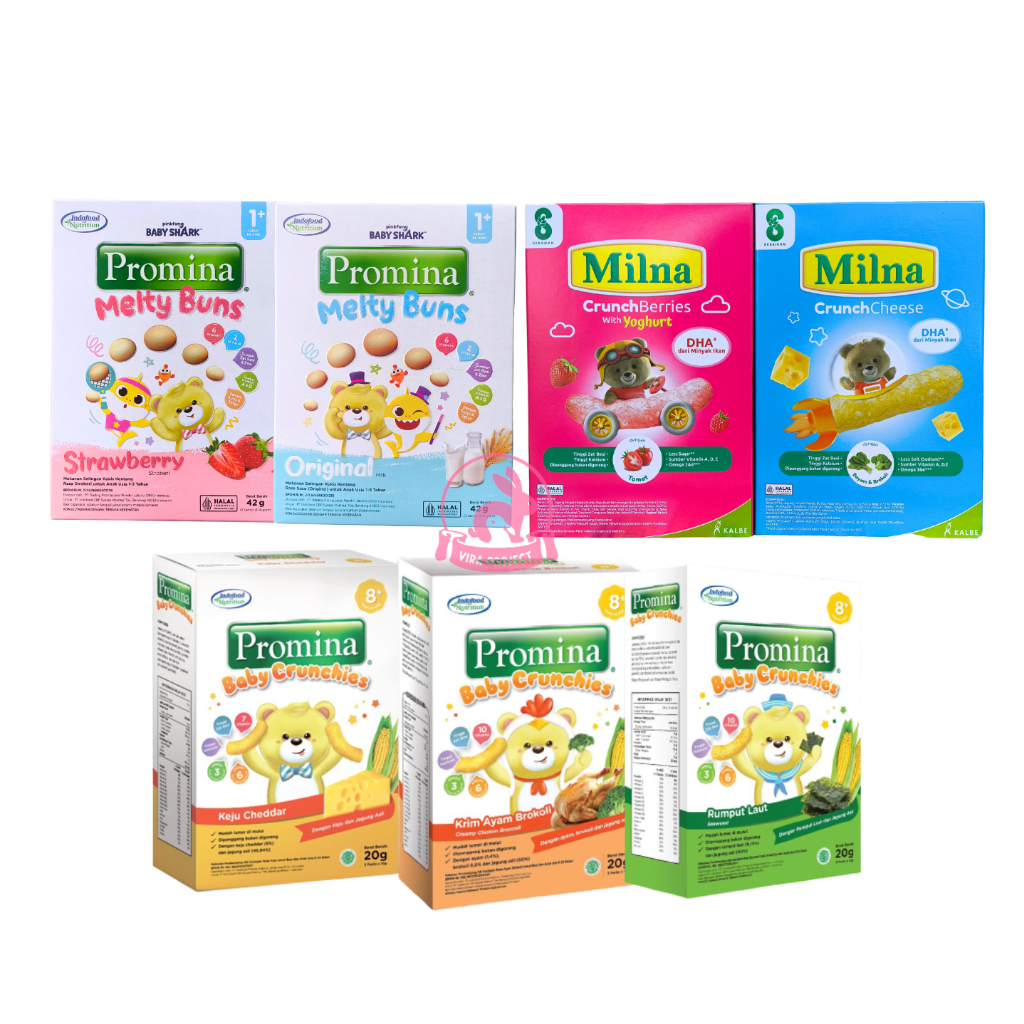 Jual 8+ PROMINA BABY MELTY BUNS/CRUNCHIES 20GRAM CHEESE/ RUMPUT LAUT ...