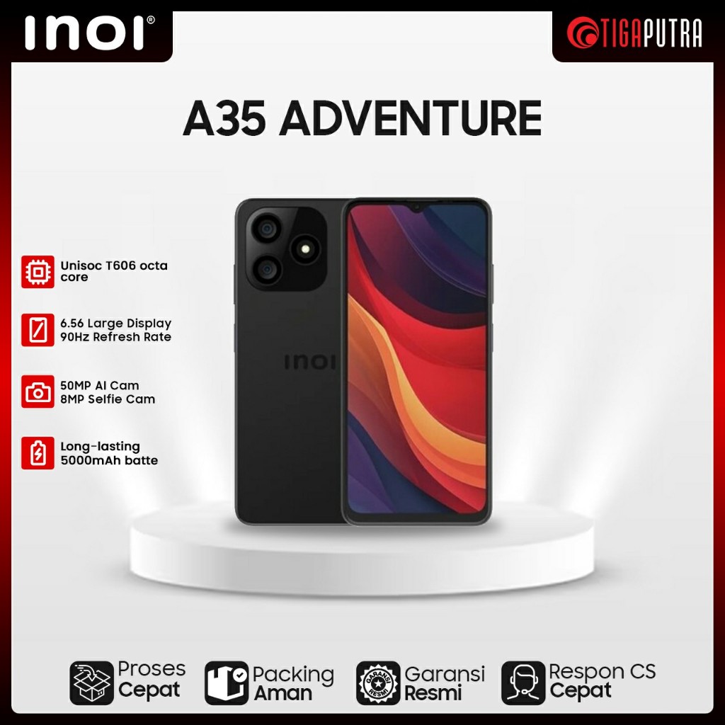 Jual INOI A35 Adventure (RAM 4GB, ROM 128GB, Extended RAM 8GB, 50MP AI Camera) | Shopee Indonesia
