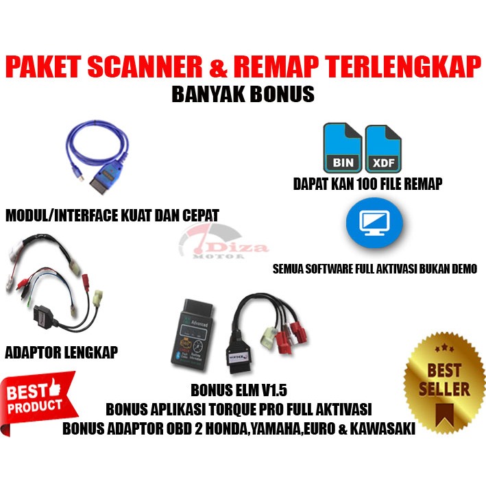 Jual TERLENGKAP Paket Remap Sepeda Motor Honda OBD 1, 2 dan Euro 5 Modul Kuat dan bergaransi ...